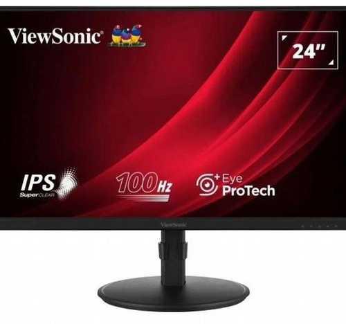 ViewSonic 23.8" VA2408-HDJ черный IPS LED 16:9 hdmi матовая HAS Piv 250cd 178гр/178гр 1920x1080 100H