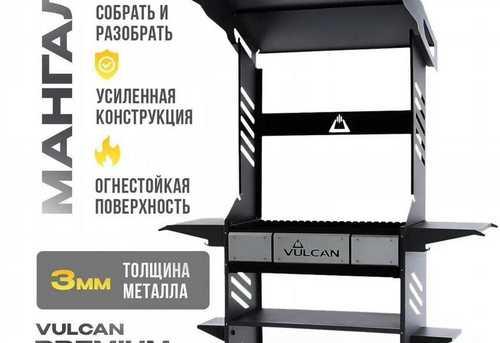 Сборный мангал с крышей, толщина жаровни 3 мм