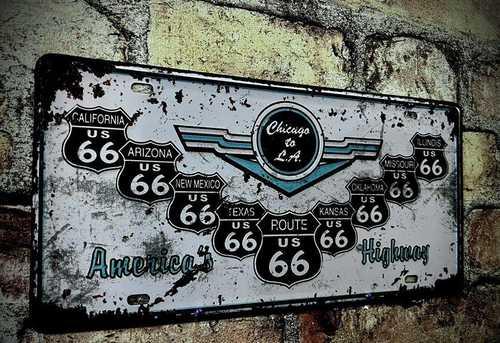 Декор на стену Route 66 Арт 553