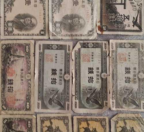 Банкноты Японии 40х (японские иены)