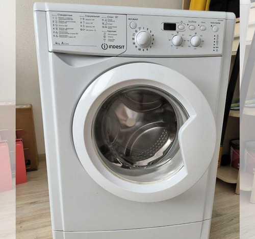 Узкая стиральная машина indesit iwud4085 4кг