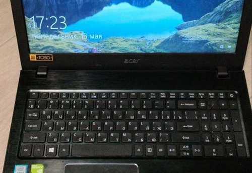 Ноутбук 15.6" Acer ASPIRE E5-575G, 1128 ГБ, Core i3-6100U, RAM 8 ГБ, GeForce 940MX 2 ГБ