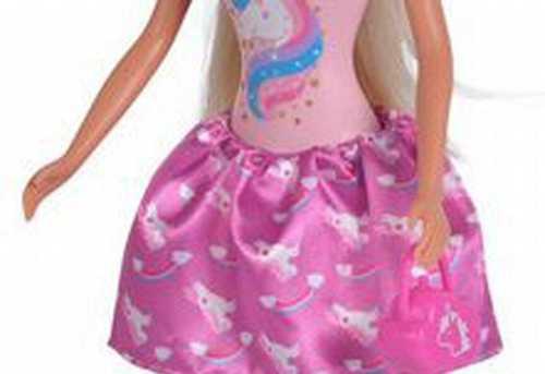 Кукла Штеффи в розовом платье с единорогом 29 см S