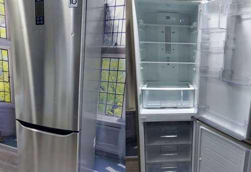 Двухкамерные холодильники б/у металлики, бежевые
