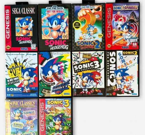 Картриджи Sonic: Sega Genesis, Sega Megadrive