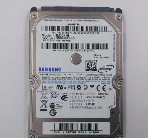 Жесткий диск Samsung 320GB