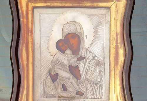 Икона Божией Матери Владимирской. Серебро 84проба