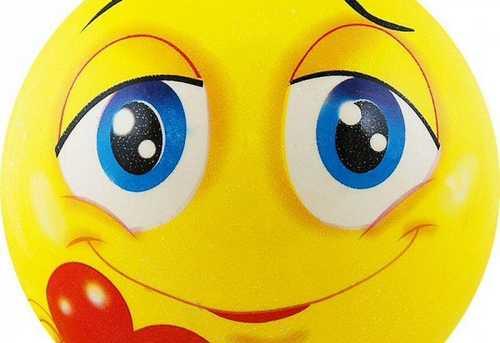Мяч детский Funny Faces арт.DS-PP 207 12 см, желты