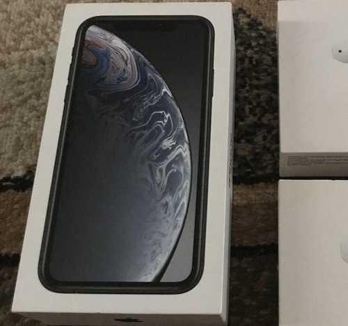 Коробка от iPhone Xr Black 64GB иAirPods