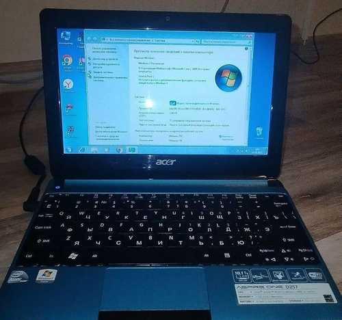 Нетбук Acer aspire one d257