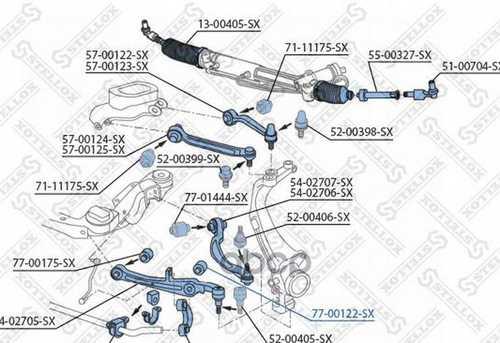 77-00122-SX сайлентблок пер. нижн. рычага Audi