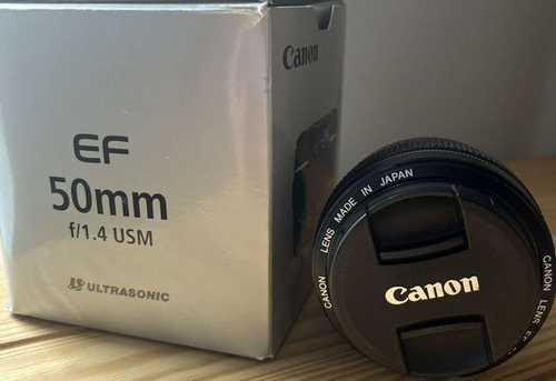 Объектив Canon ef 50mm f/1.4 usm