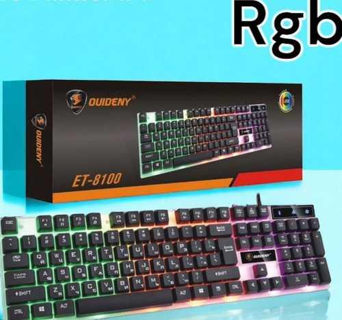 Клавиатура игровая 104 клавиши rgb LED подсветка