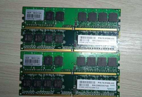 Оперативная память DDR на 512мб