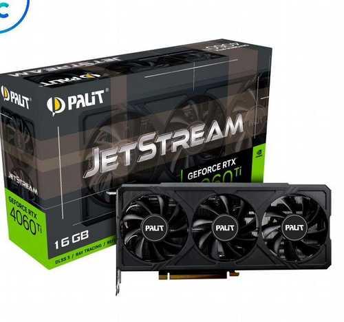 Видеокарта RTX4060Ti 16GB Palit jetstream NE6406T0