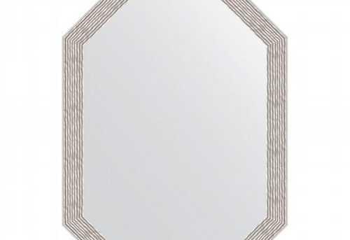 Зеркало Evoform Octagon BY 7009 48x68 волна алюми