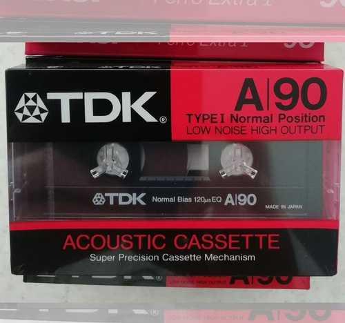 Новые аудиокассеты TDK A90 (1986 г. в.)