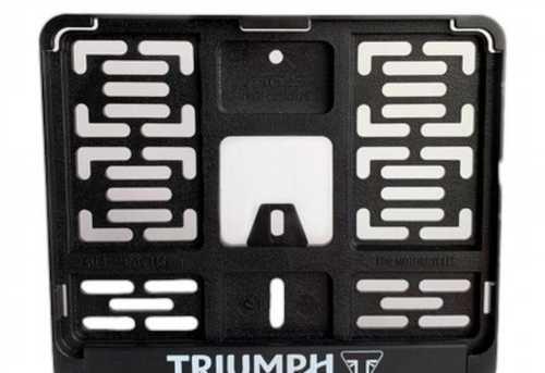 Рамка для гос. Номера с логотипом Triumph