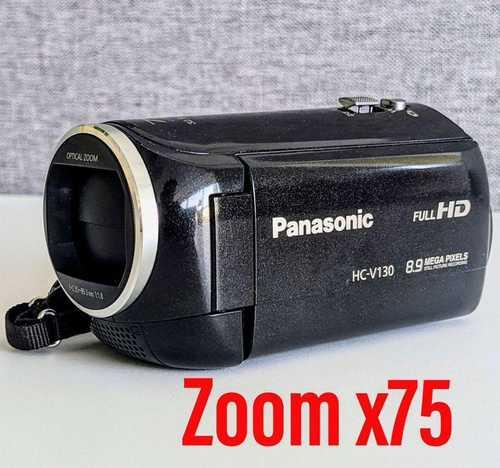 Видеокамера Panasonic HC-V130, Зум х75