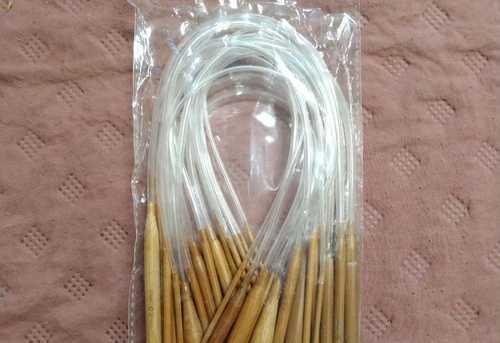 Спицы круговые (бамбук) 40см. Набор 18шт