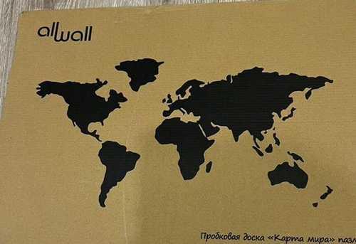 Карта мира пробковая доска