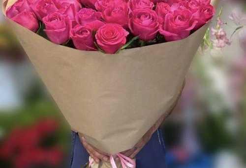 Букет из розовых роз/ букет розы/ розовые розы