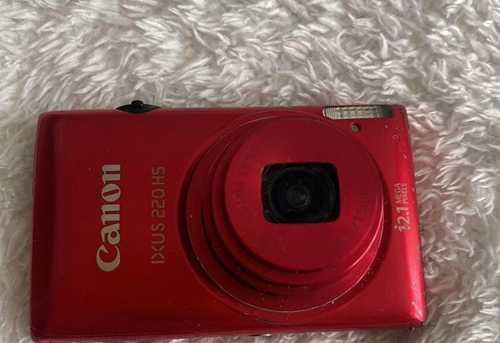 Фотоаппарат canon ixus 220 hs красный