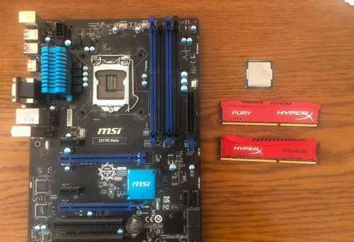 I5 4690k + MSI Z97 PC Mate lga1150 + 16Gb