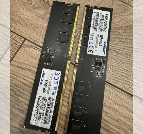 Оперативная память Patriot ddr5 8Gb 5600MT/s