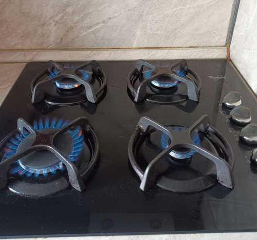 Газовая варочная панель 4 конфорки whirlpool