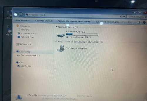 15.6" Acer Aspire 5552, 320 ГБ, Athlon II P340, RAM 2 ГБ, ATI Mobility Radeon HD 4250