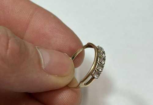 Золотое кольцо 585 пробы 1.224гр