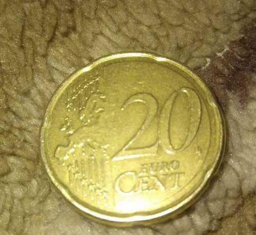 Монета 20 евро 2012 года