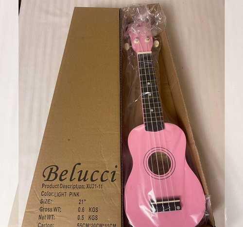 Новая укулеле Belucci XU21-11 light pink