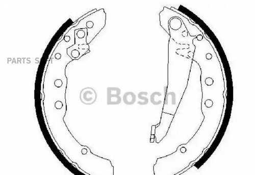 Bosch 0986487281 Колодки торм барабан VW Golf II I
