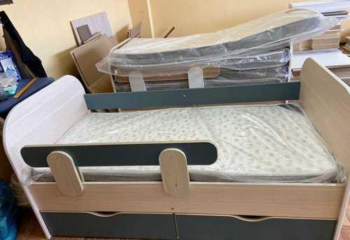 Детская кровать софа с ящиками новая кроватка
