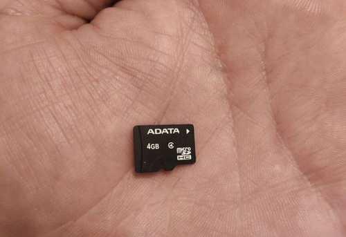 Карта памяти MicroSD 4gb