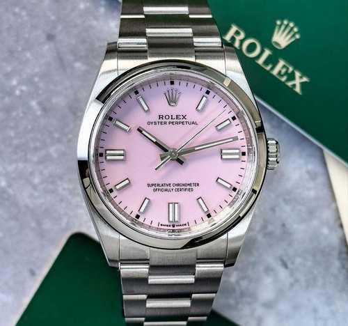Часы Rolex Oyster Perpetual Candy pink
