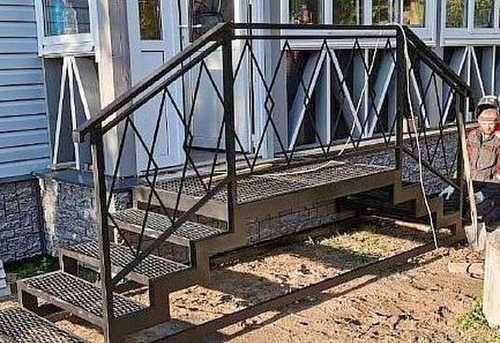 Отделка бетонных лестниц на заказ
