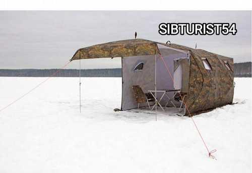 Палатка зимняя куб 440х220см двухкомнатная 3 слоя