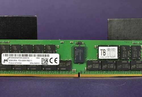 DDR4 ECC REG micron 32GB 2666 MHz 2Rx4 серверная