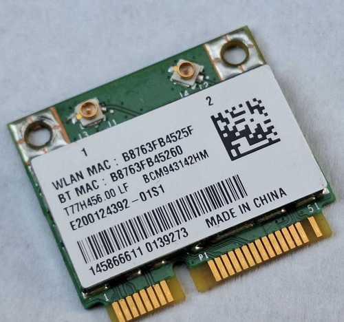 WiFi Bluetooth модуль Broadcom BCM943142HM