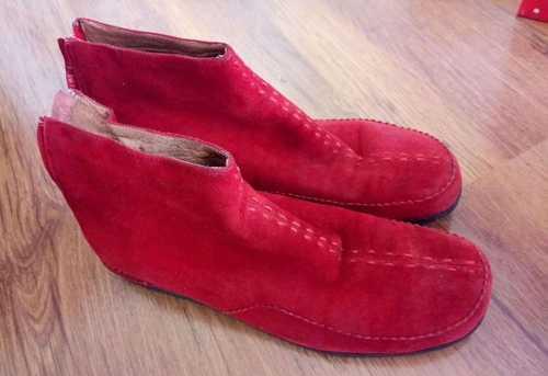 Полусапожки женские 39 размер ботинки красные