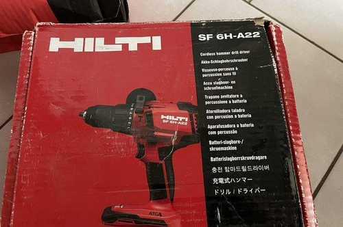 Шуруповёрт Hilti SF6 H с ударом. Новый