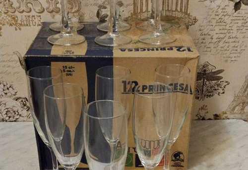 Набор бокалов для шампанского 12шт Франция