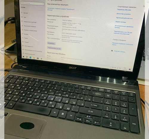 Ноутбук acer aspire 5750