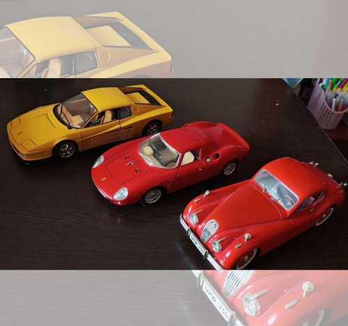 1/18 Ferrari testarossa Ferrari 250 jaguar xk120