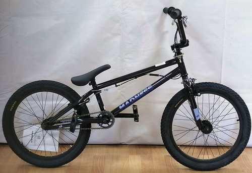 Велосипед BMX madness 3, черно-голубой, колеса 20