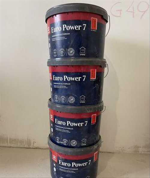 Краска tikkurila euro power 7