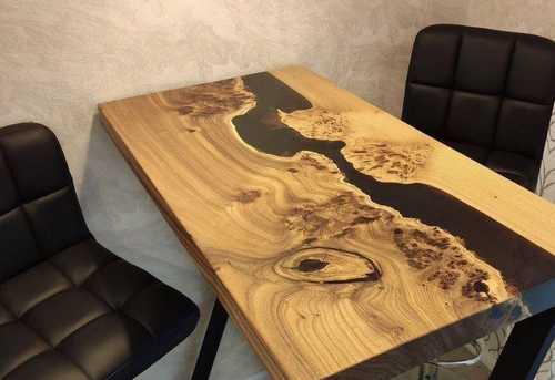 Барный стол из слэба, массива дерева на заказ
